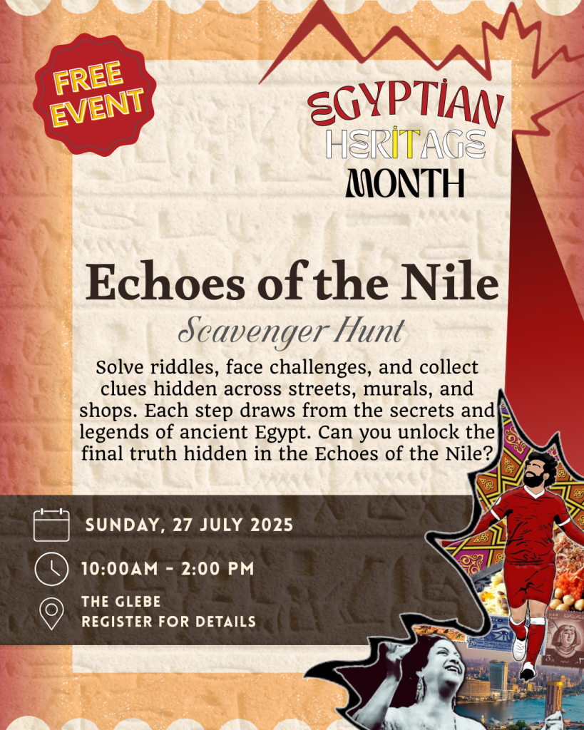 Echoes of the Nile: An Ancient Scavenger Hunt Through the Glebe - ECCAO